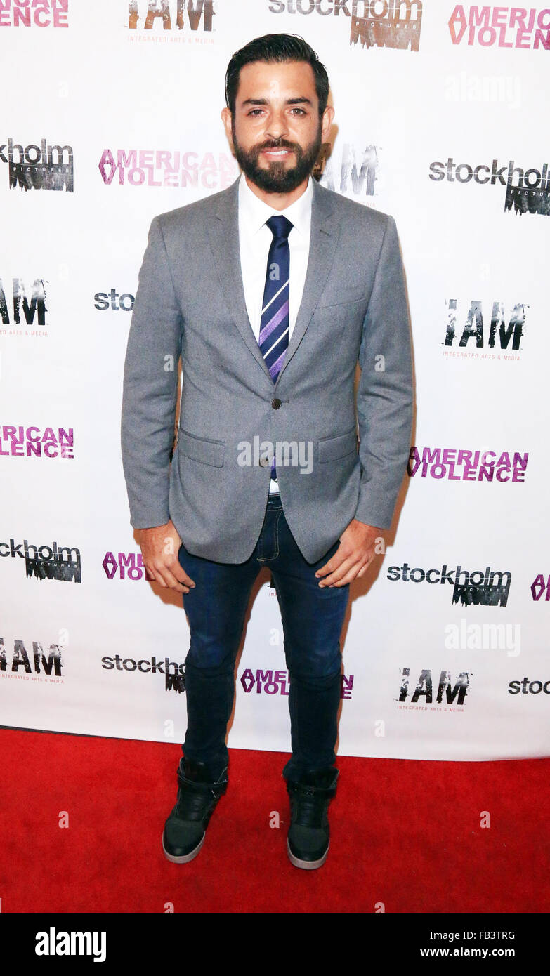 LA premiere of 'American Violence' - Arrivals Featuring: Enrique Muro ...