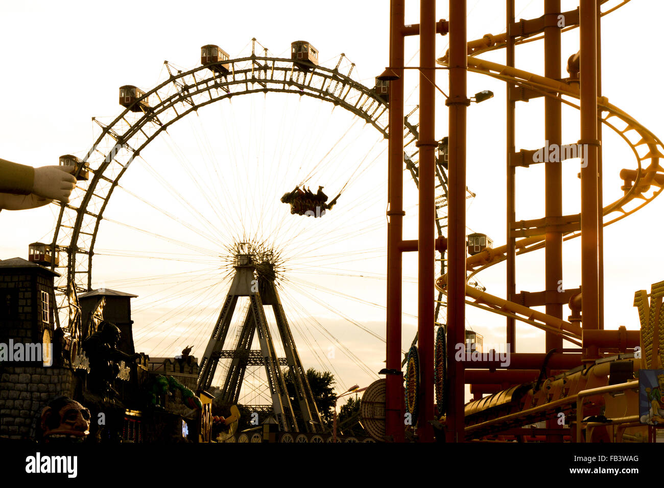 Prater, Riesenrad, Giant Ferry Wheel, Vienna, Austria, 2. district ...