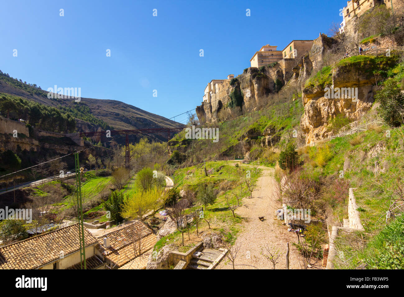 General view of the historic city of Cuenca, Spain Stock Photo - Alamy