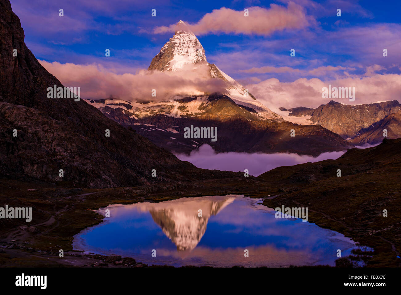 Monte cervino mont cervin pennine alps 4 hi-res stock photography and ...