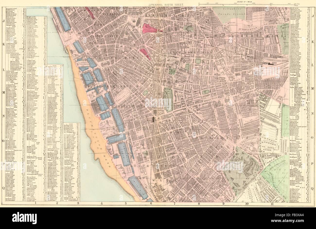 Map of liverpool hi-res stock photography and images - Alamy
