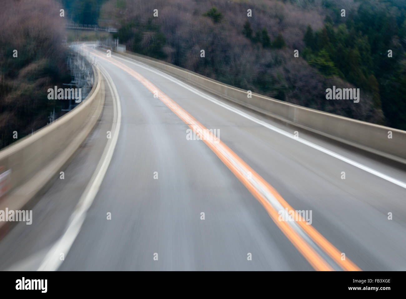 Japan road winding hi-res stock photography and images - Alamy