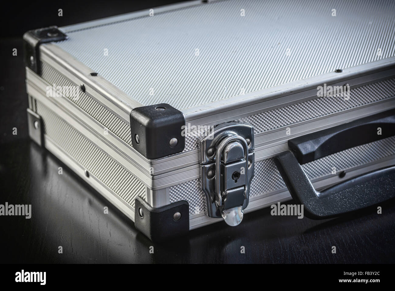 Aluminum metal case box Stock Photo - Alamy