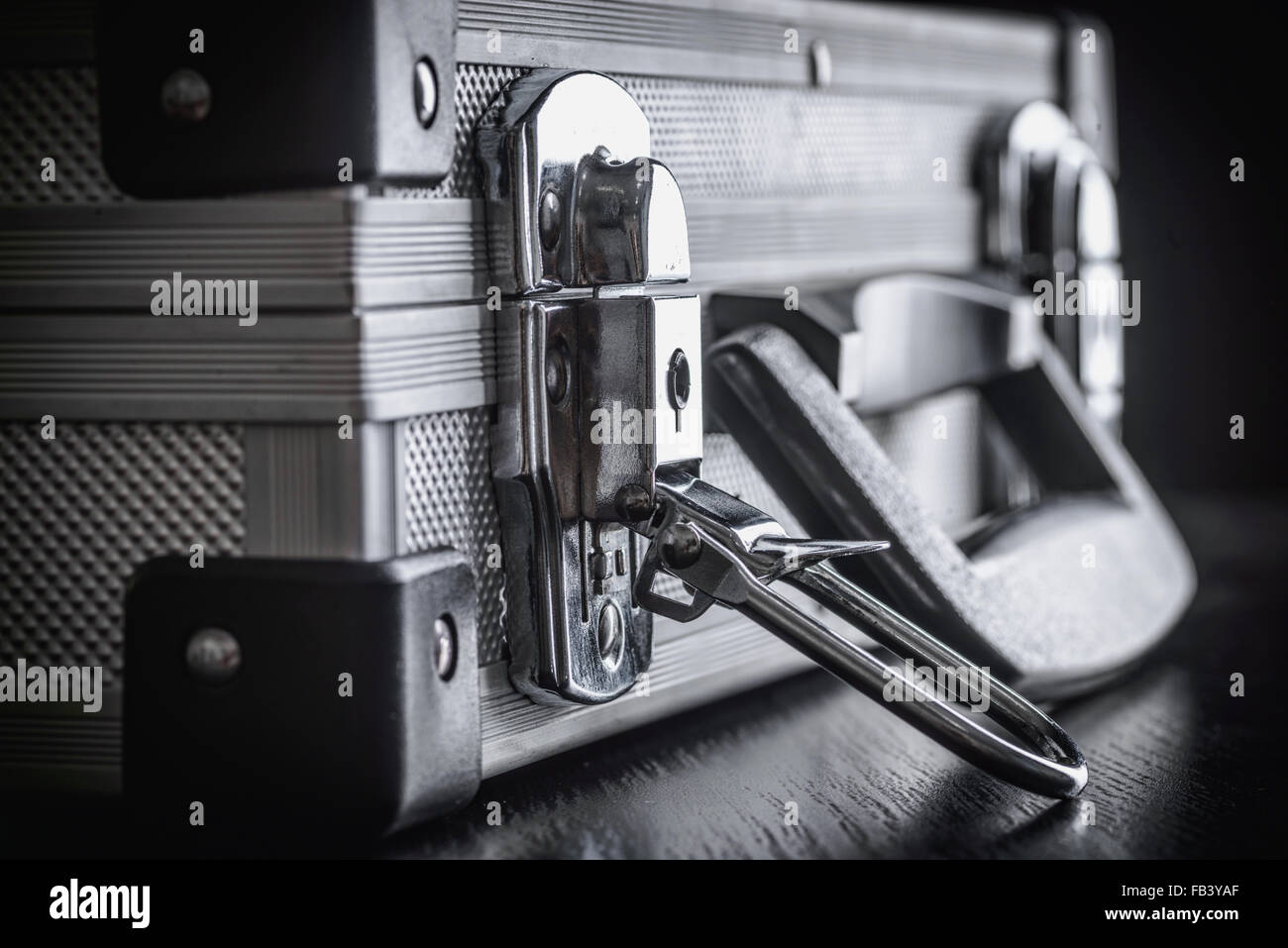 Aluminum metal case box Stock Photo - Alamy