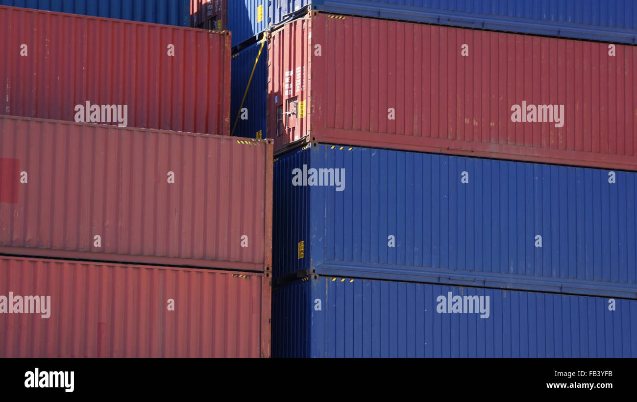 transport container in the harbor of hamburg Stock Photo - Alamy