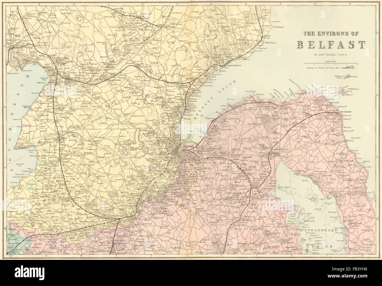 Belfast map 19th century hi-res stock photography and images - Alamy