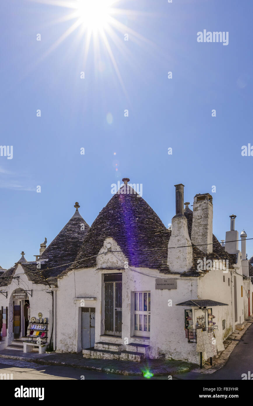 Trullo, Trulli, Alberobello, Apulia, Italy, UNESCO World Heritage Site ...