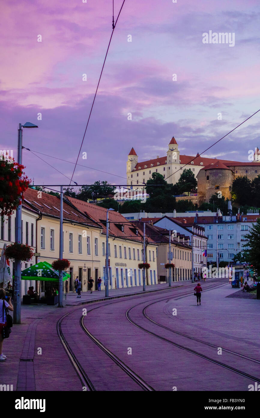 Slovakia, Bratislava, Pressburg, capital city, old town, castle, Slovak ...