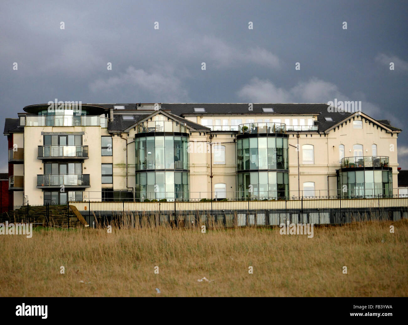 Beachfront Apartments Crosby Merseyside Stock Photo - Alamy