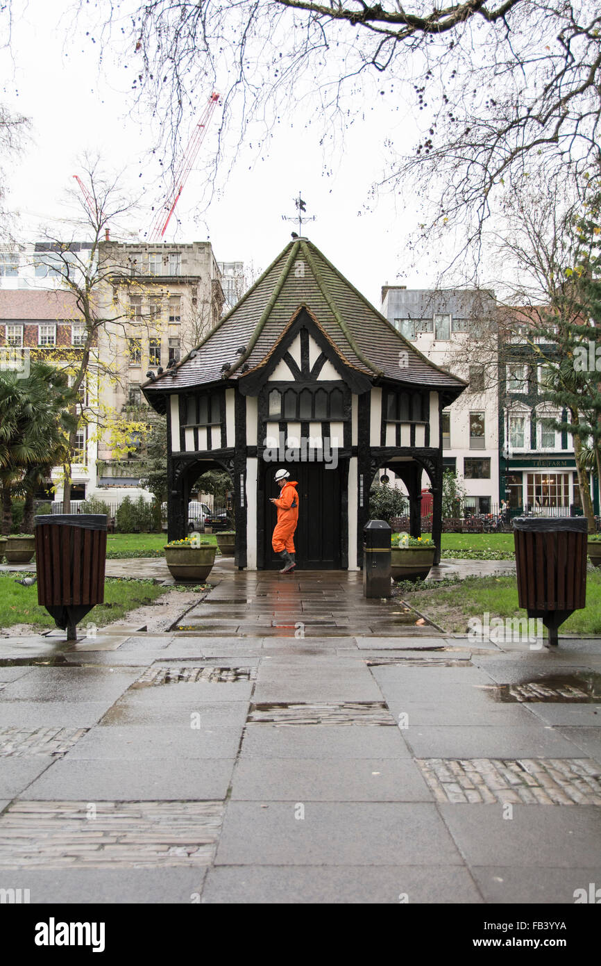 The Gardener's Lodge in Soho Square, a Mock Tudor building in London's ...