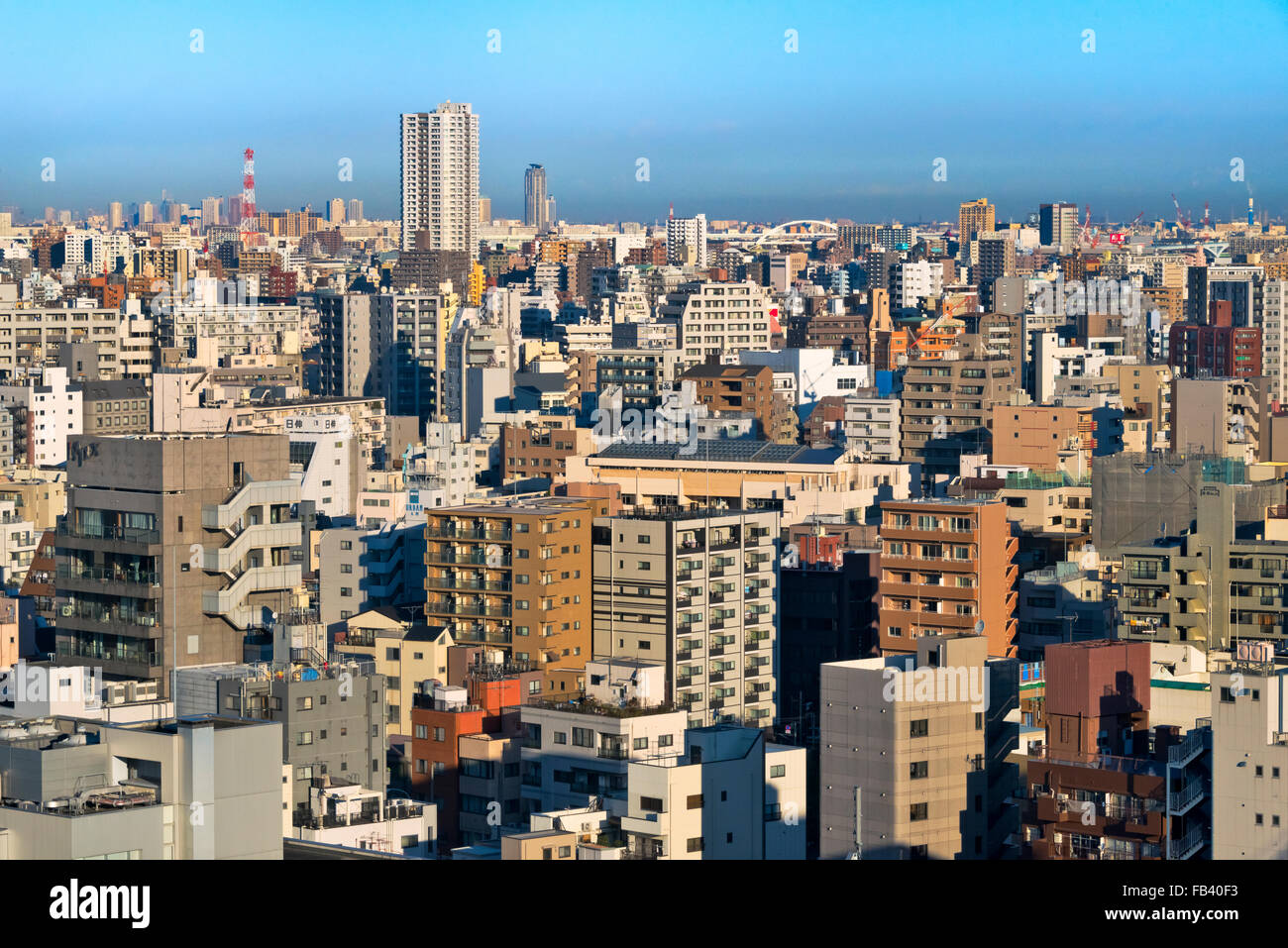 Downtown skyline at dawn, Tokyo, Japan Stock Photo - Alamy
