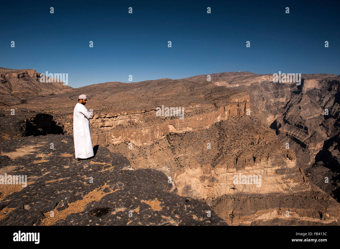 Landscape of Al Hajar Mountains, Oman Stock Photo - Alamy