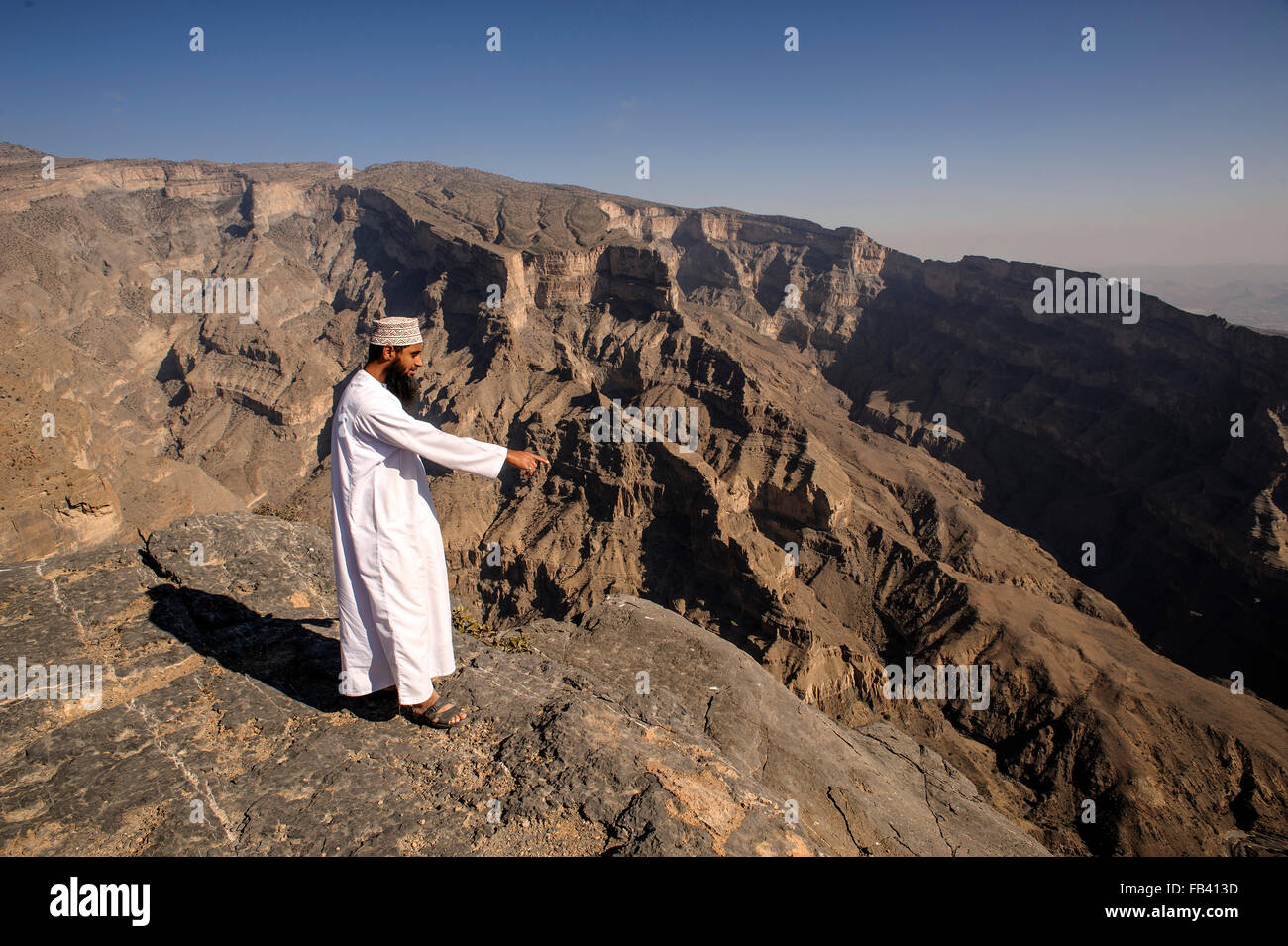 Landscape of Al Hajar Mountains, Oman Stock Photo - Alamy