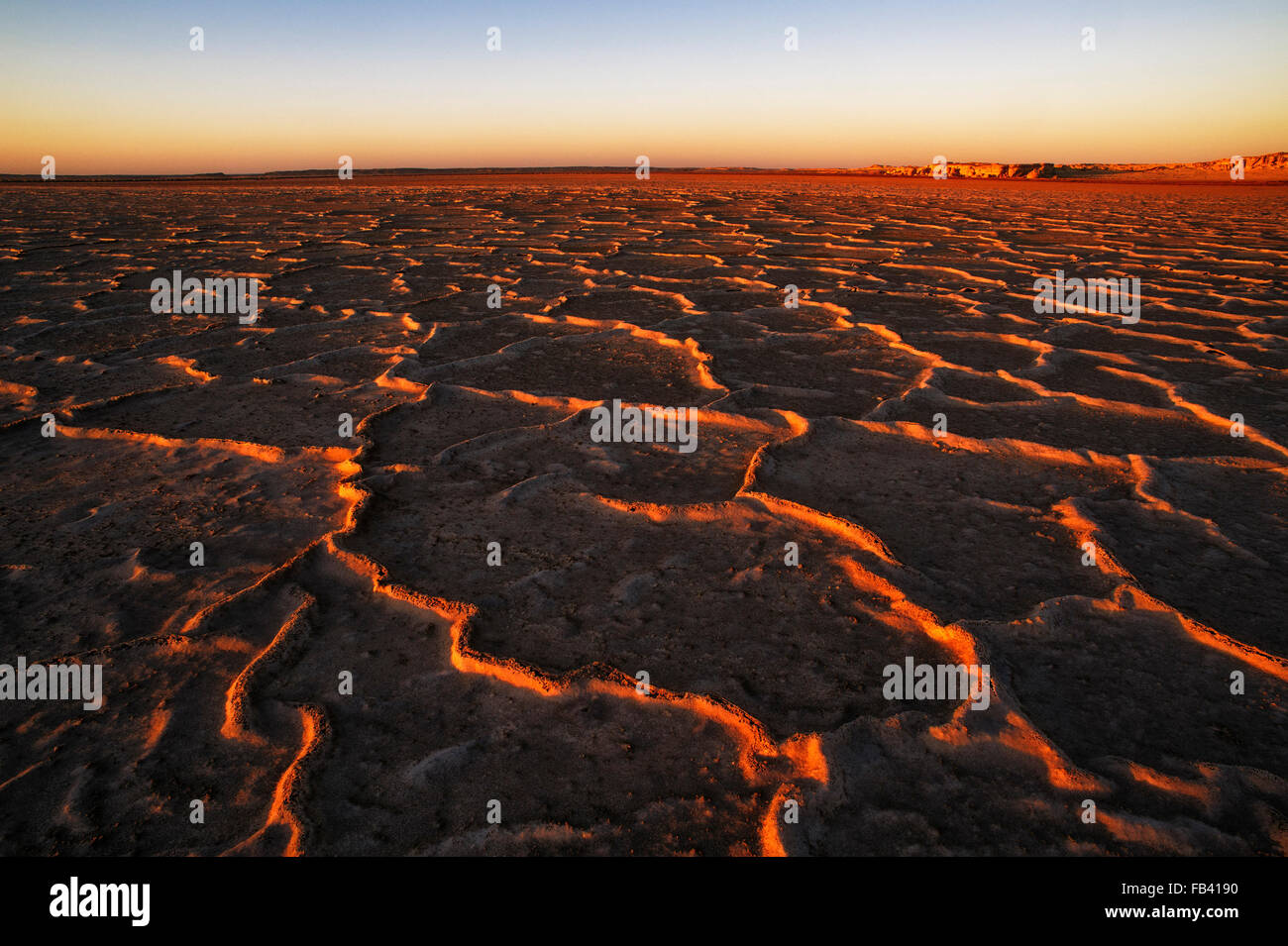 Salt fields, landscape of Oman Stock Photo - Alamy