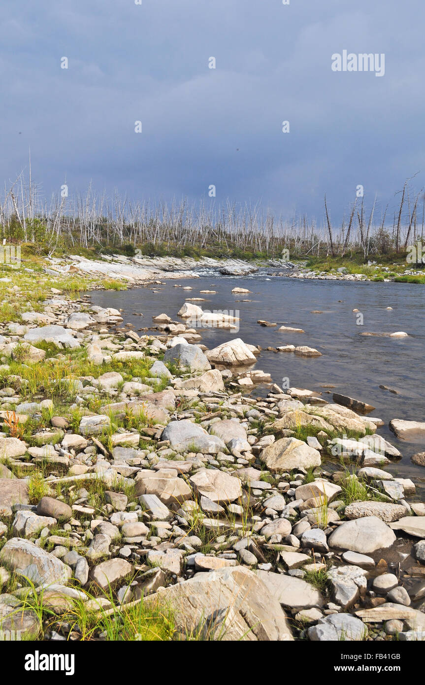 Boulder cobble river channel hi-res stock photography and images - Alamy