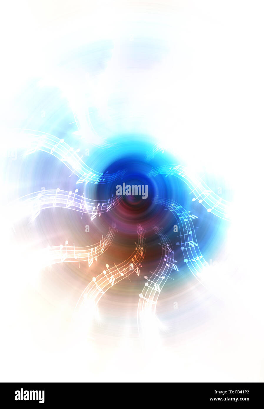 silhouette of music Audio Speaker and note, abstract background, Light ...