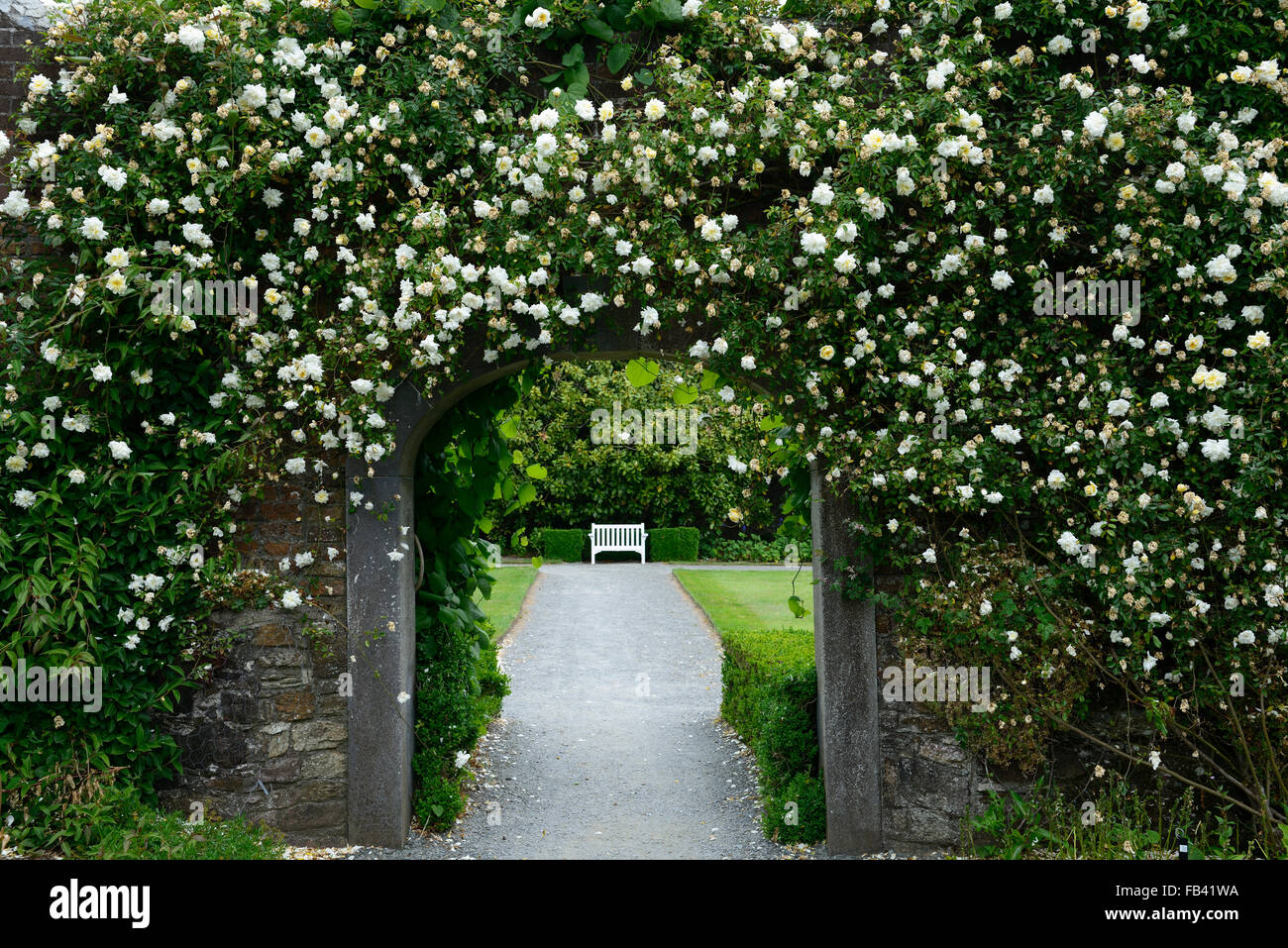 Flower covered gate hi-res stock photography and images - Alamy