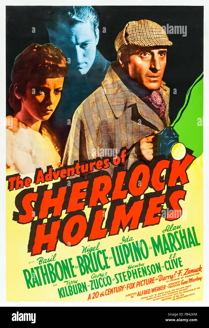Poster For The Adventures Of Sherlock Holmes 1939 Sherlock Holmes Poster For The Adventures Of Sherlock Holmes 1939 Sherlock Holmes