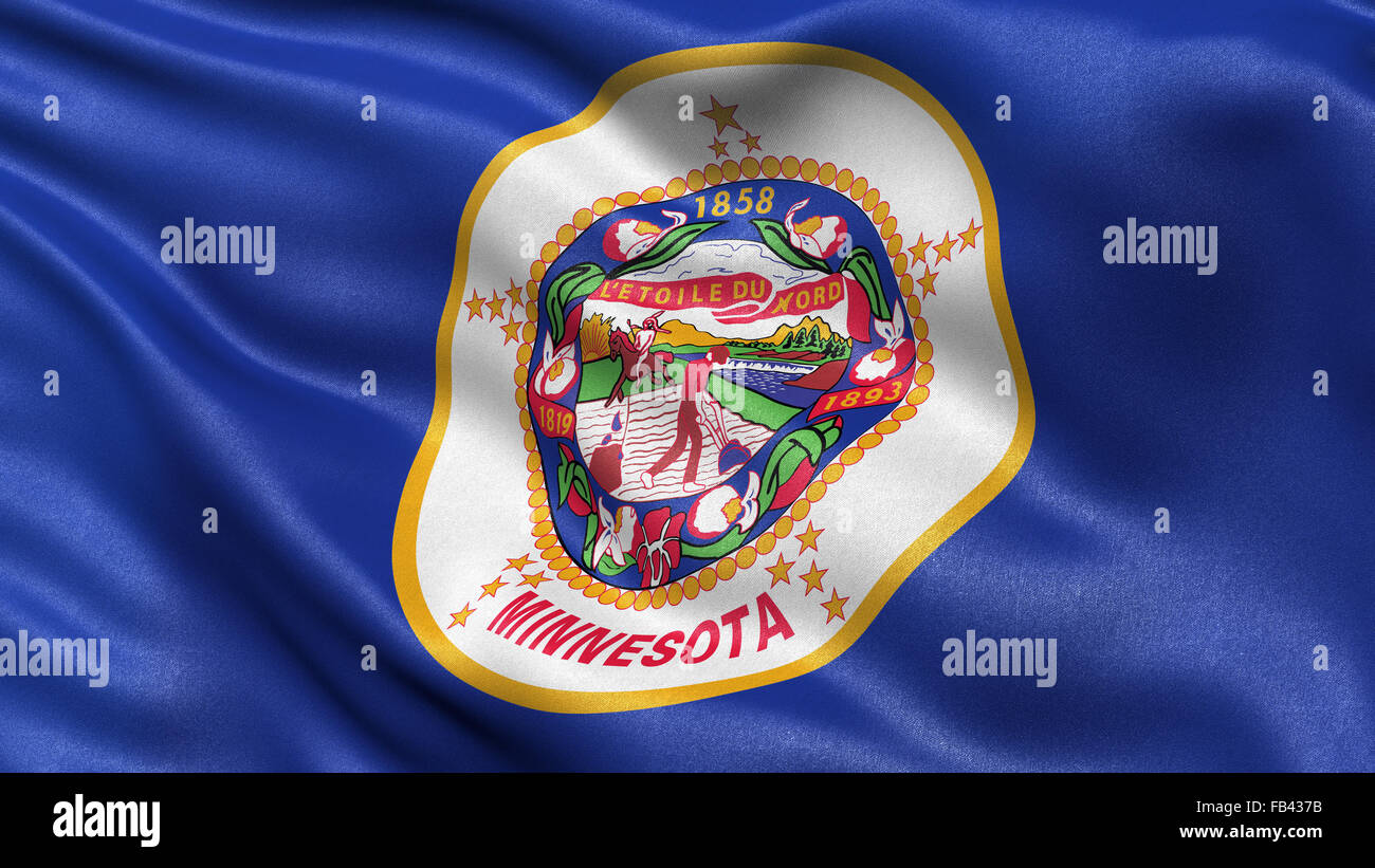 US state flag of Minnesota Stock Photo - Alamy