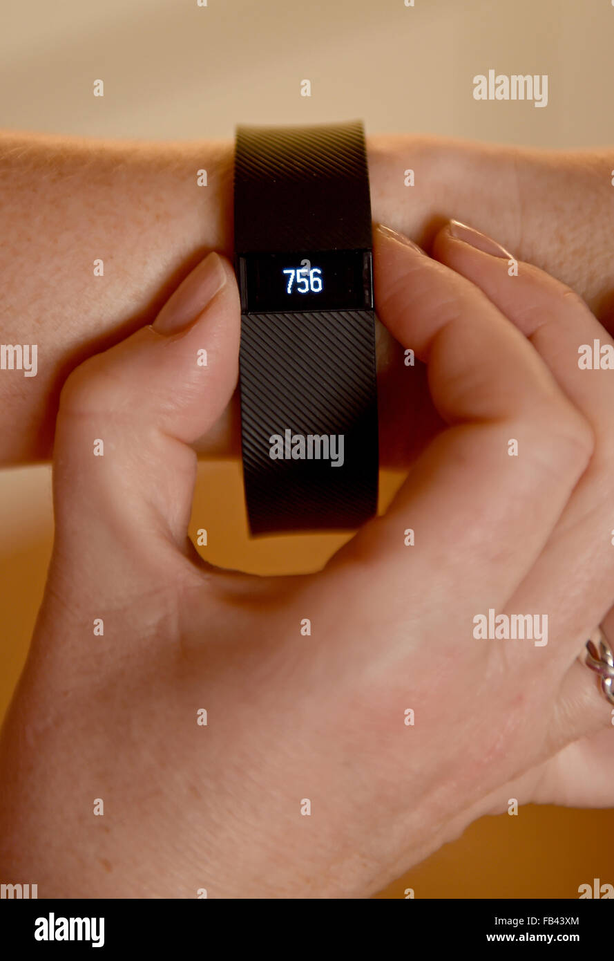 Fitbit watch hi-res stock photography and images - Alamy