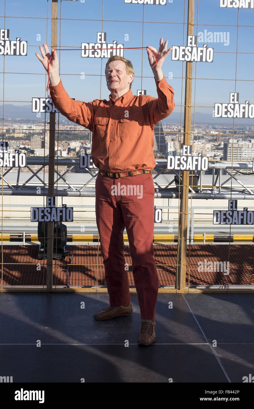 French High-wire artist Philippe Petit attends the 'El desafio' (The ...