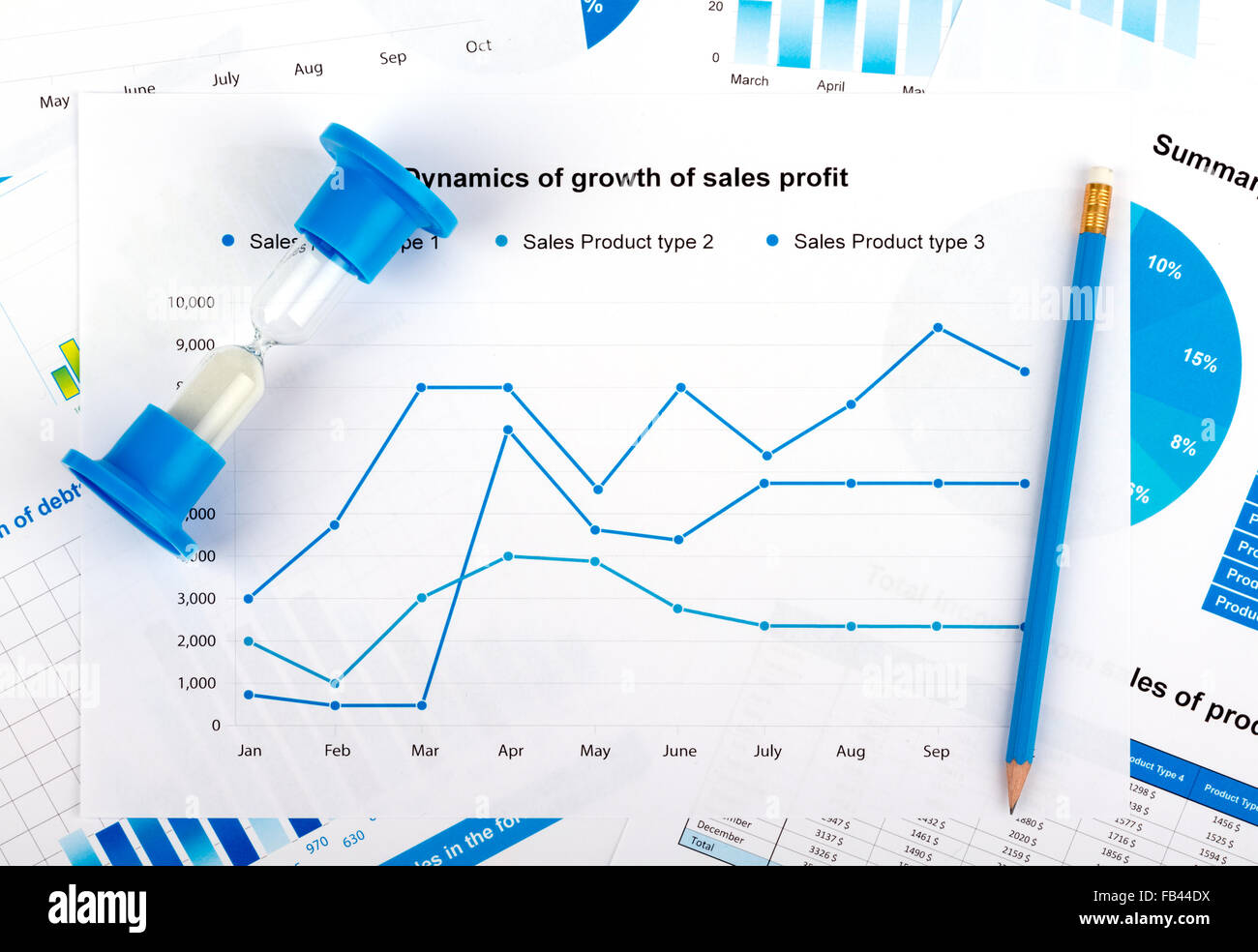 Investment financial chart graphs hi-res stock photography and images ...