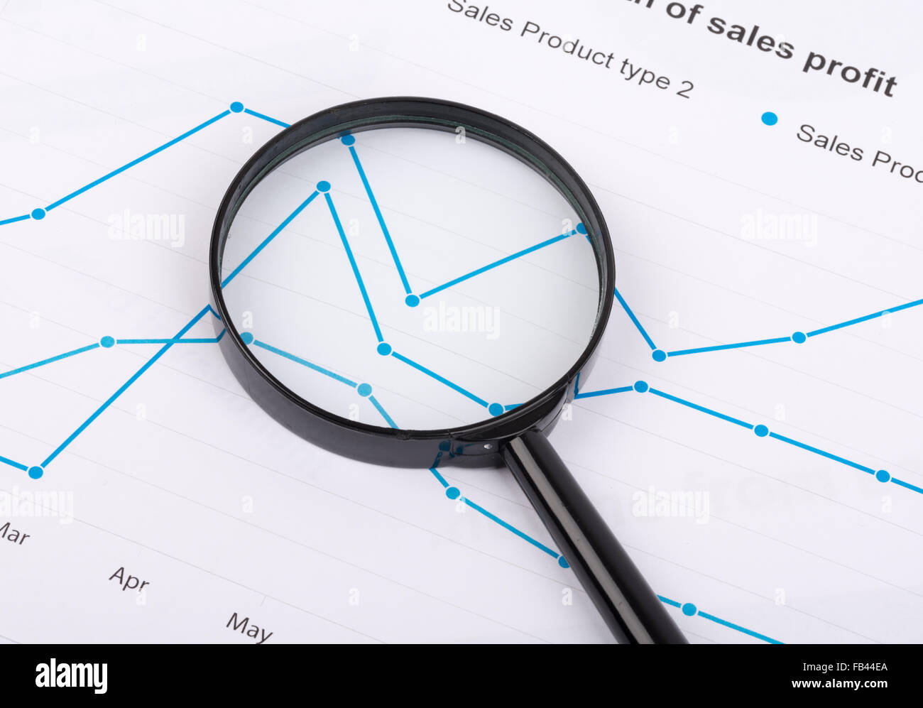 Close up magnifying glass on paper with the schedule Stock Photo - Alamy