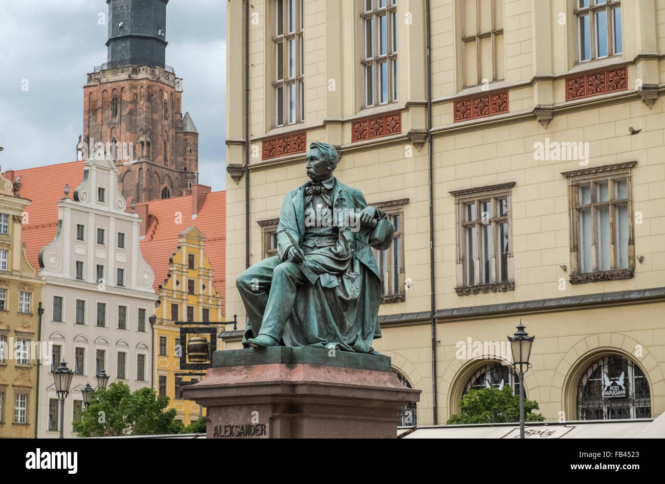 Monument to Polish poet, playright and author Aleksander Fredro, Old ...