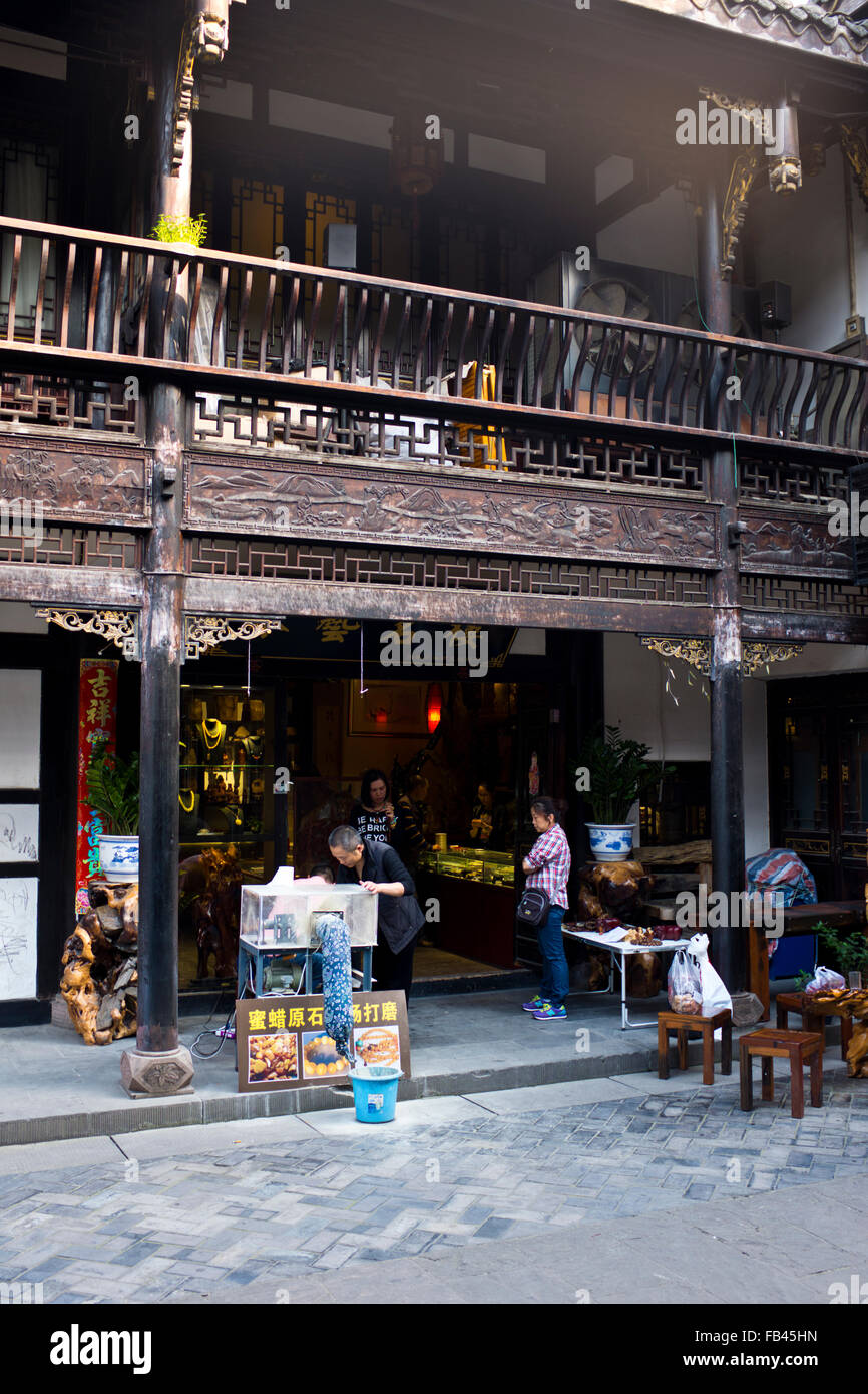 Chengdu City Centre,Tea Houses,Antique Shops,Ancient Old Town Capital ...