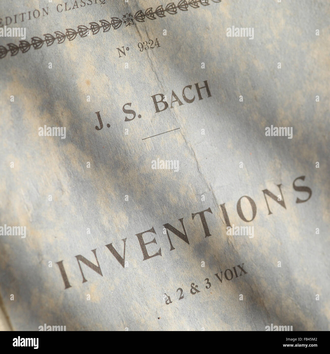 Bach's two and three part inventions Stock Photo - Alamy