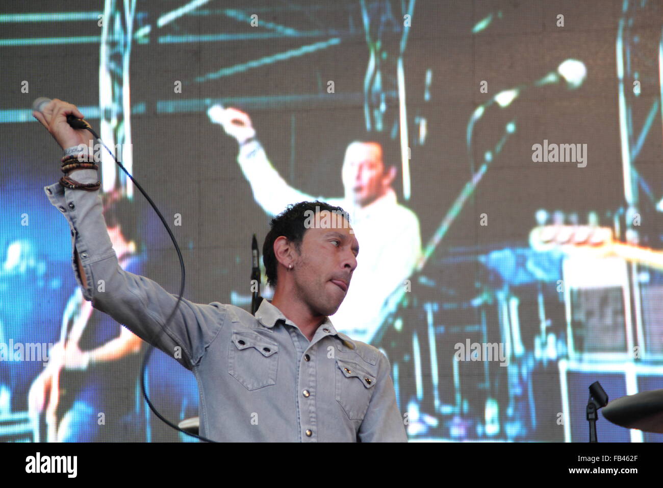 Lead Singer Rick Witter Band Shed Seven High Resolution Stock ...
