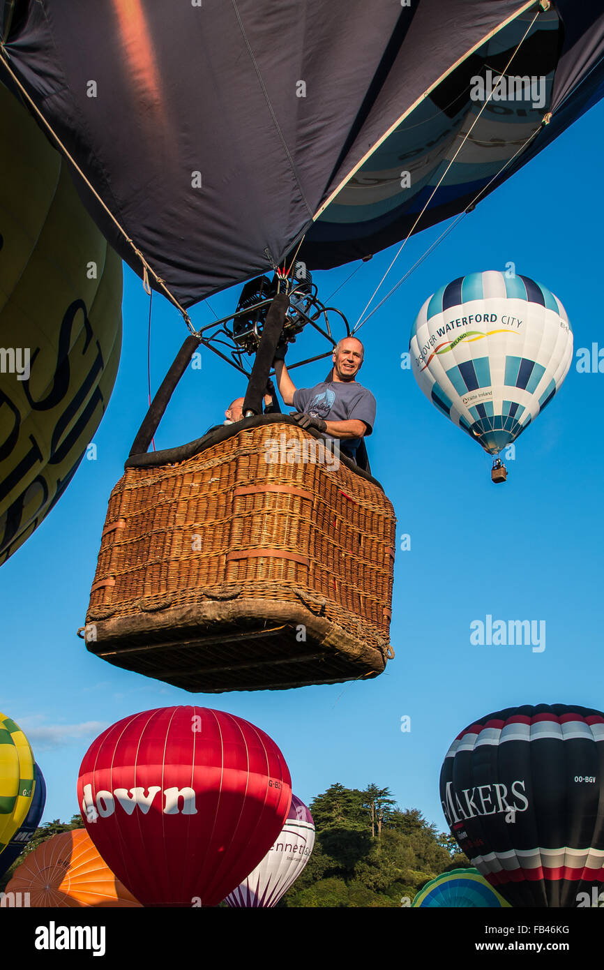 Bristol Balloon Fiesta at Ashton Court Estate Stock Photo - Alamy