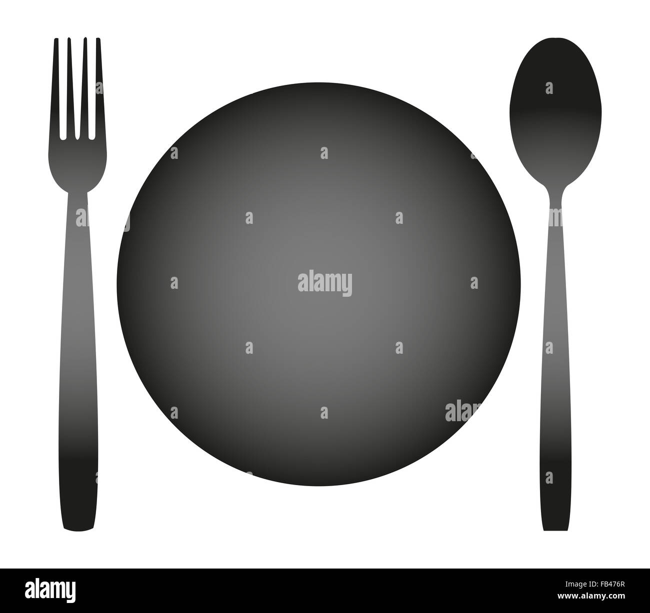 kitchen cutlery on white background Stock Photo - Alamy