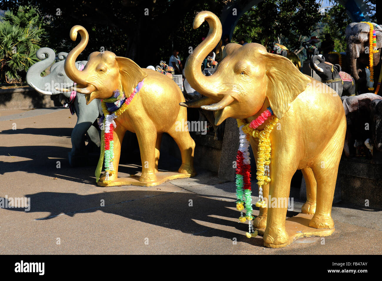 Thailand Phuket Laem Phromthep Elephant shrine at Promthep Cape Adrian ...