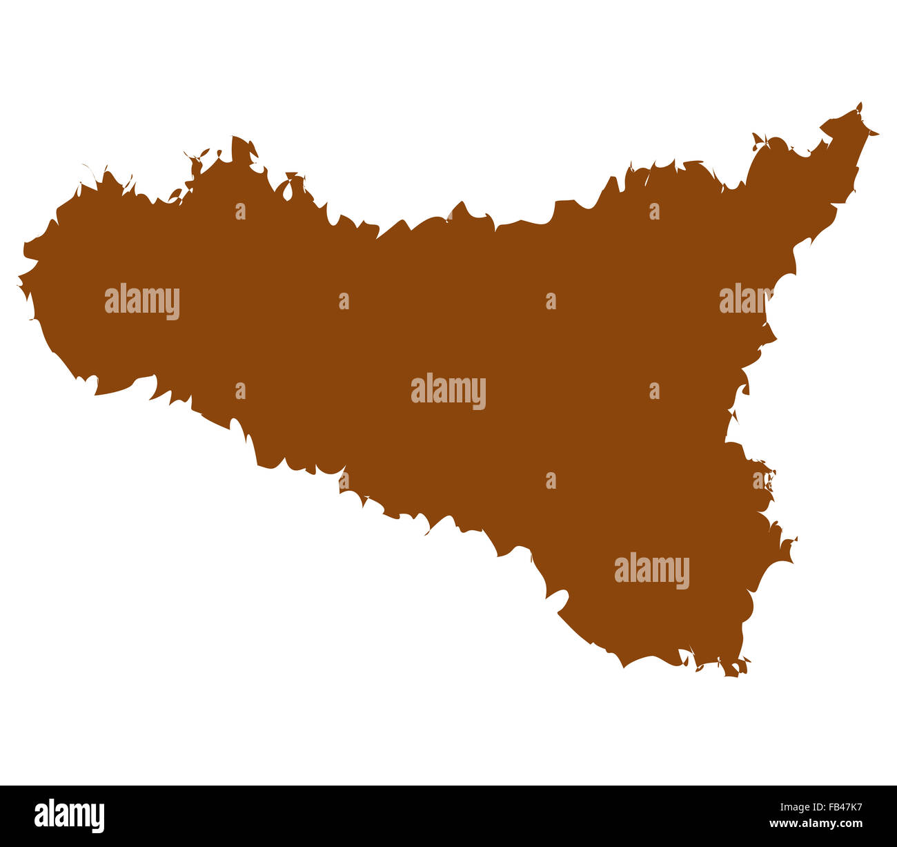 Blank Maps Of Sicily Sicily Blank Detailed Outline Map Hi Res Stock