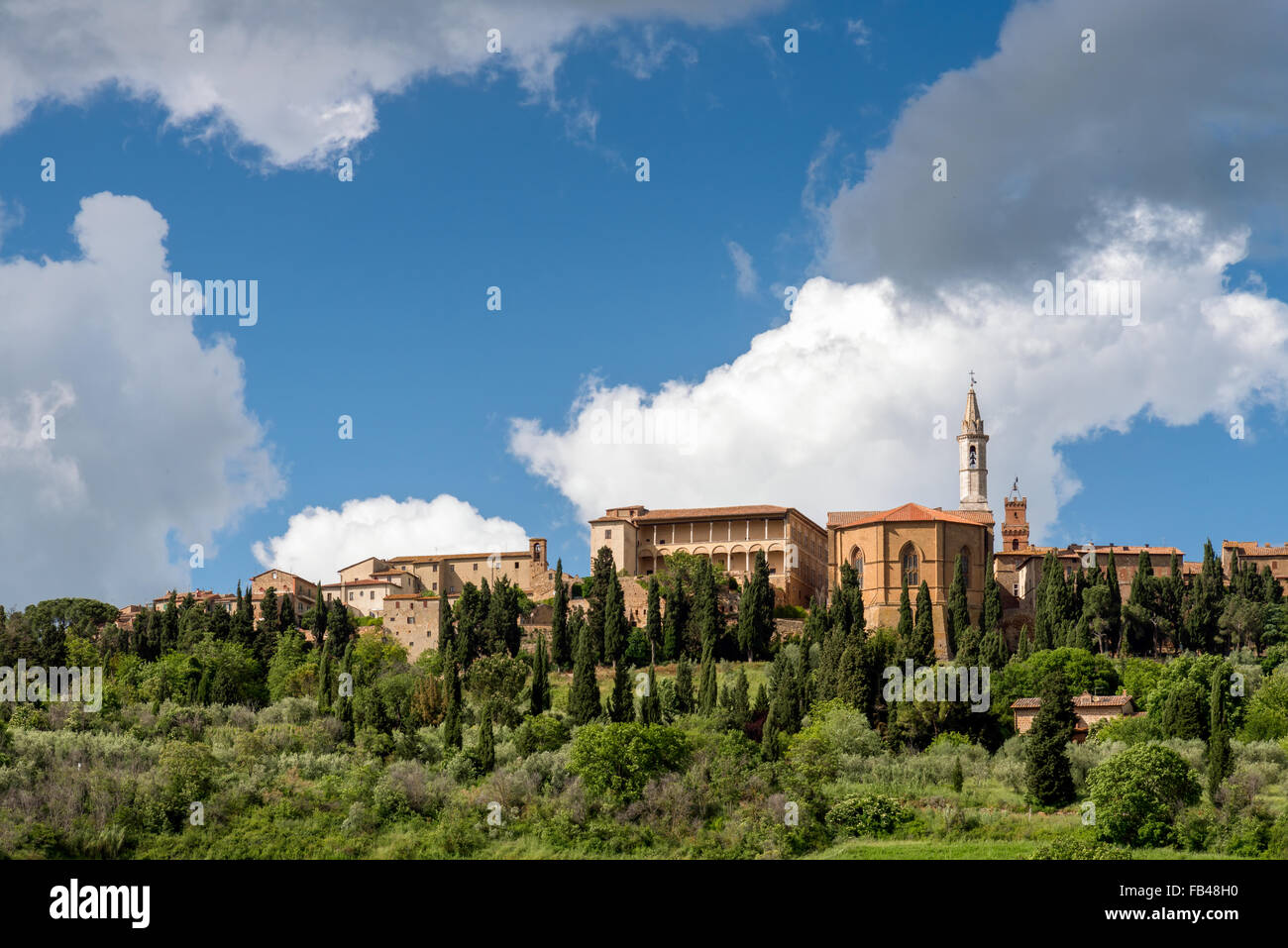 View of Pienza Stock Photo - Alamy