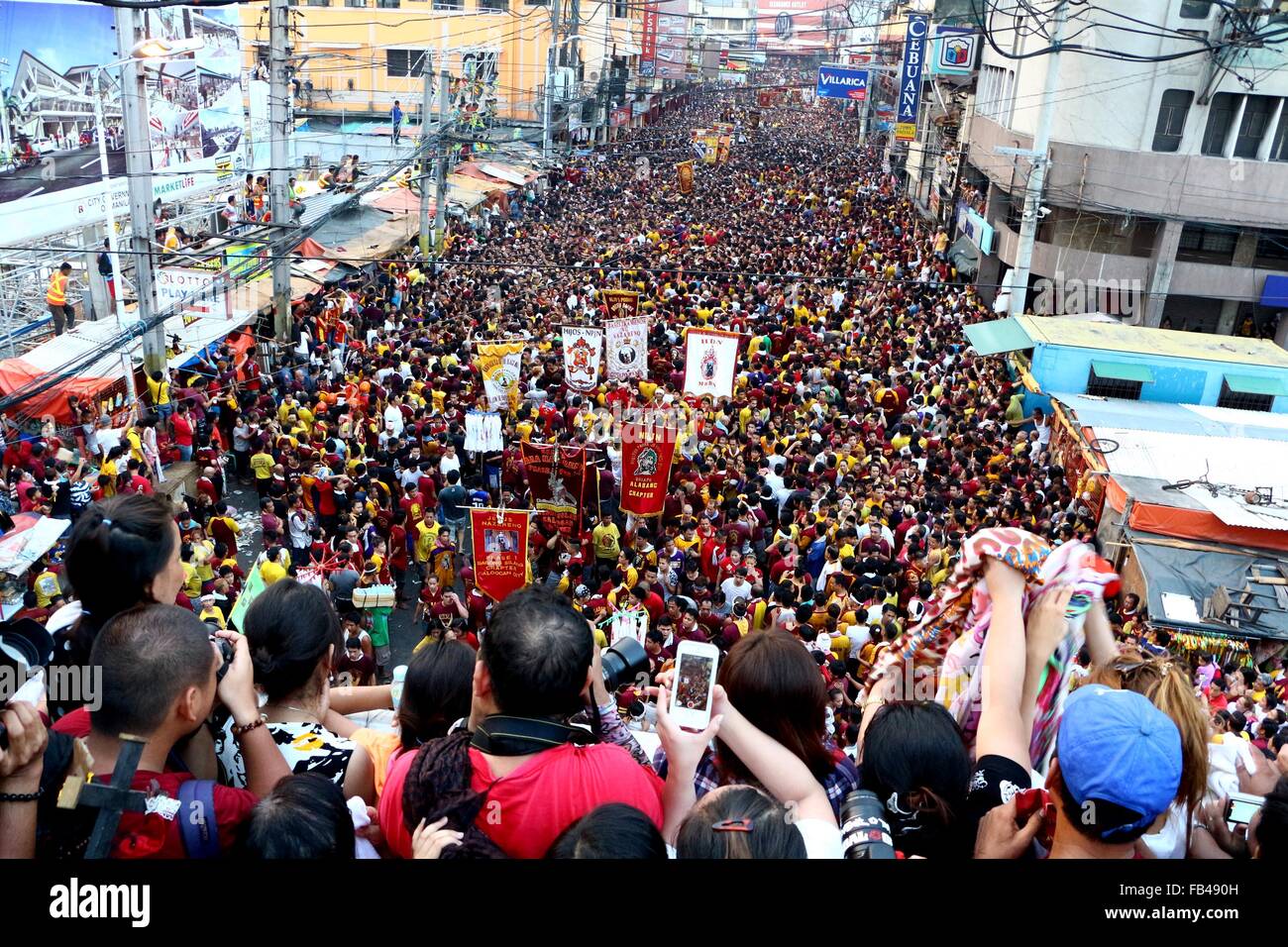 Manila, Philippines. 09th Jan, 2016. The Traslacion of the Black ...