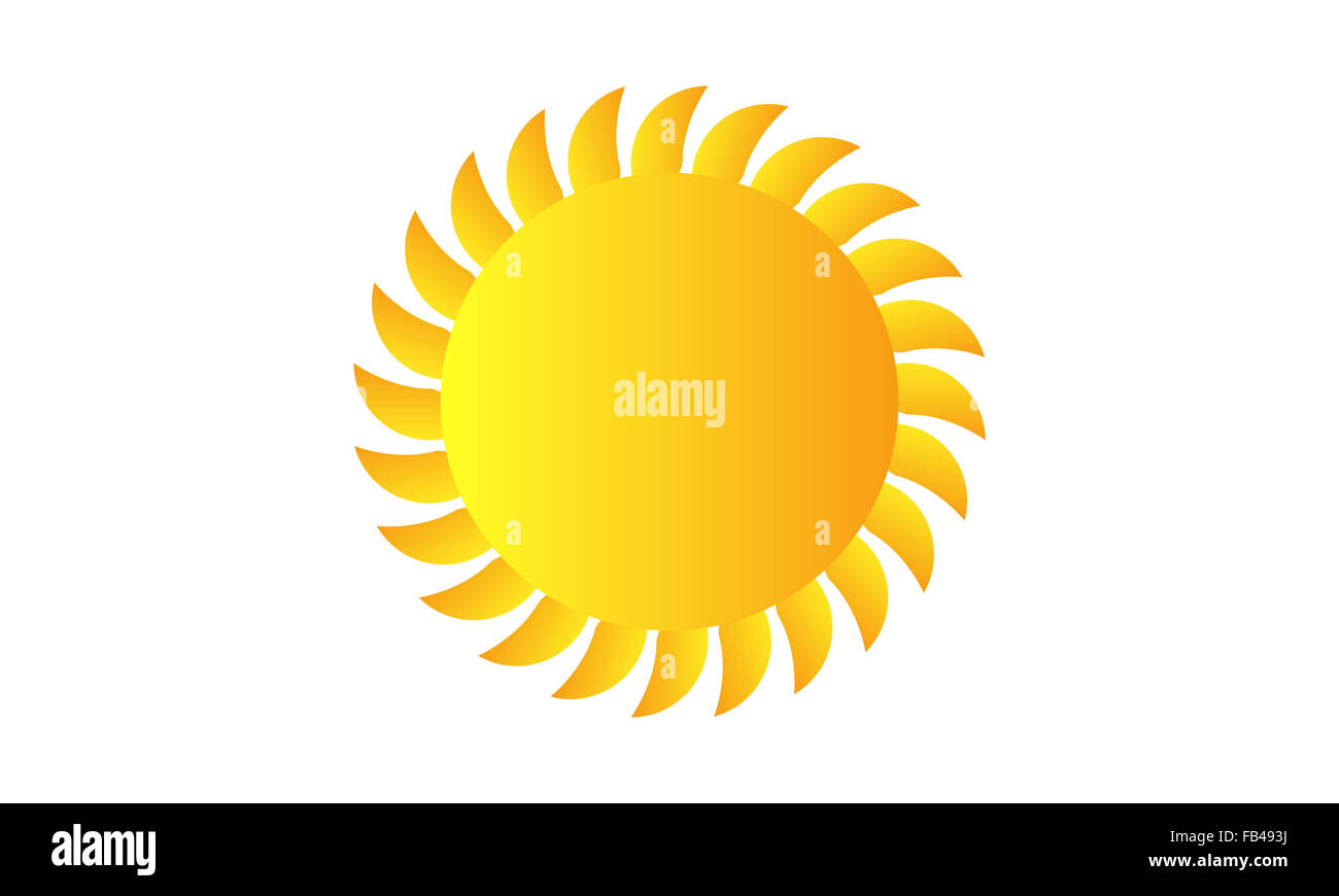 sun on white background Stock Photo - Alamy
