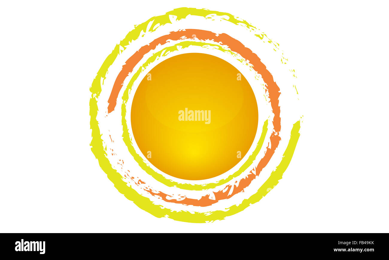 sun on white background Stock Photo - Alamy