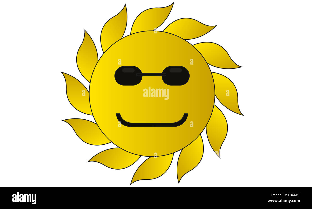 sun on white background Stock Photo - Alamy