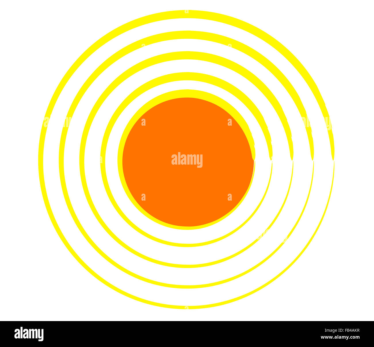 sun on white background Stock Photo - Alamy