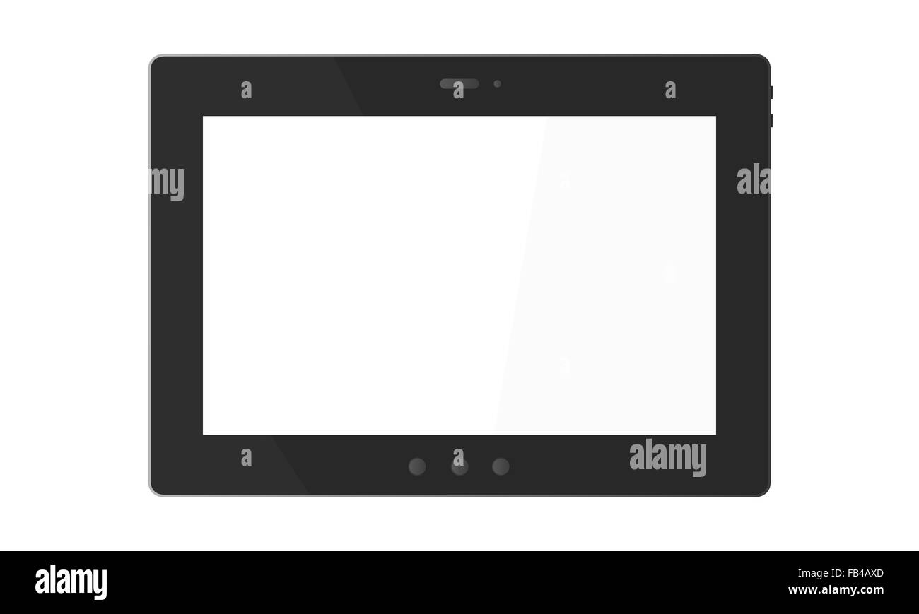 tablet on white background Stock Photo - Alamy