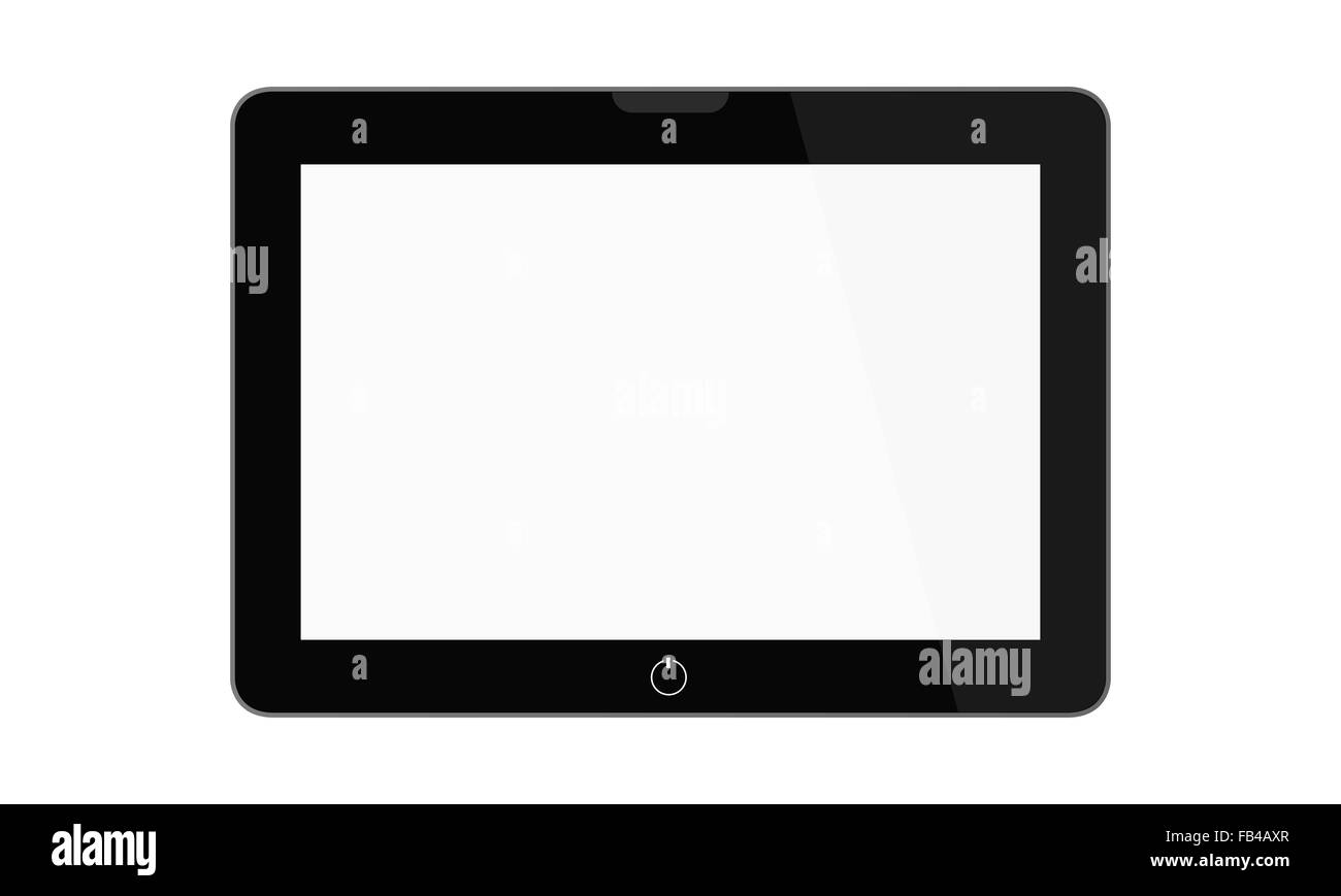 tablet on white background Stock Photo - Alamy