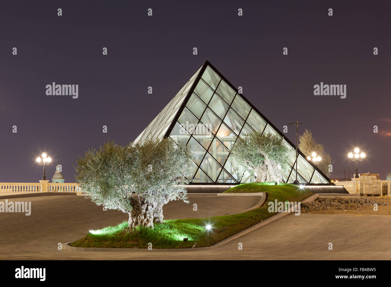 Pyramid at the Al Hazm Mall in Doha, Qatar Stock Photo - Alamy