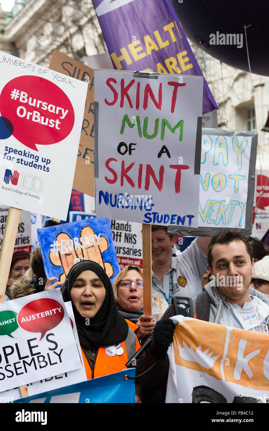 Nurses protest hi-res stock photography and images - Alamy
