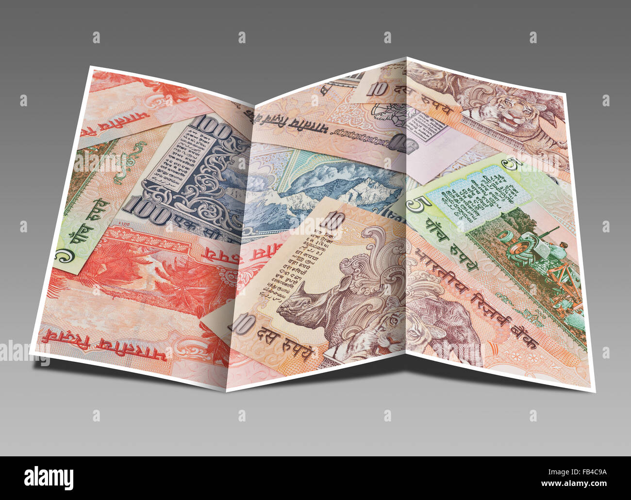 Many Indian rupees bills lying side by side, India, Asia Stock Photo ...