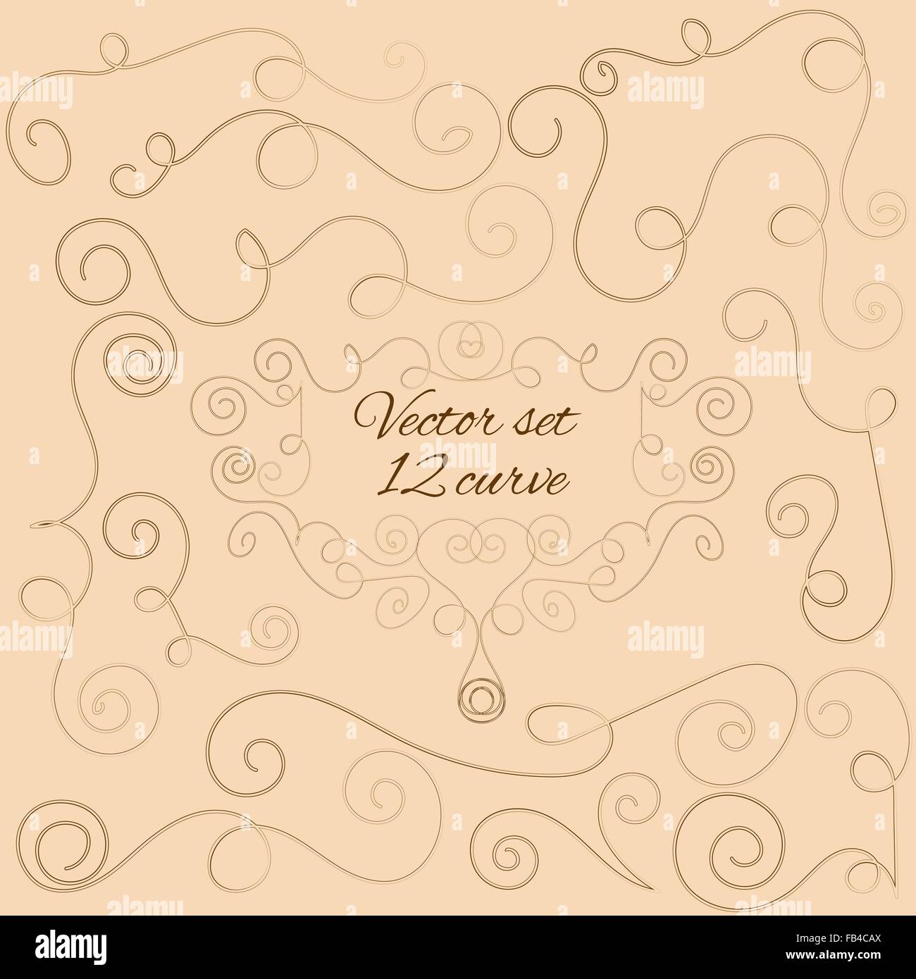 vector curve set Stock Vector Image & Art - Alamy