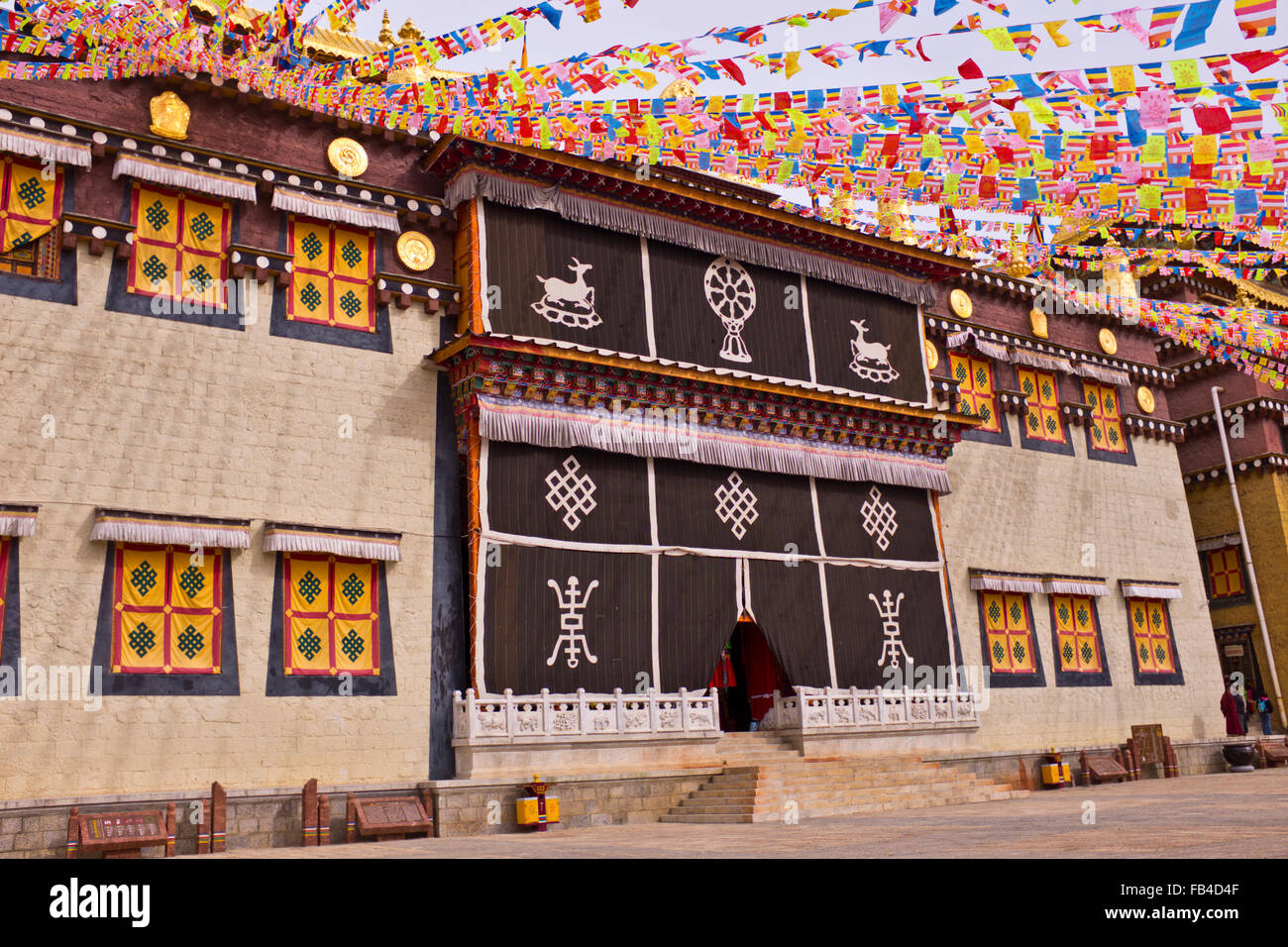 Chinese Tibetan Monastery Ganden Sumtseling Gompa,Interiors, Exteriors ...