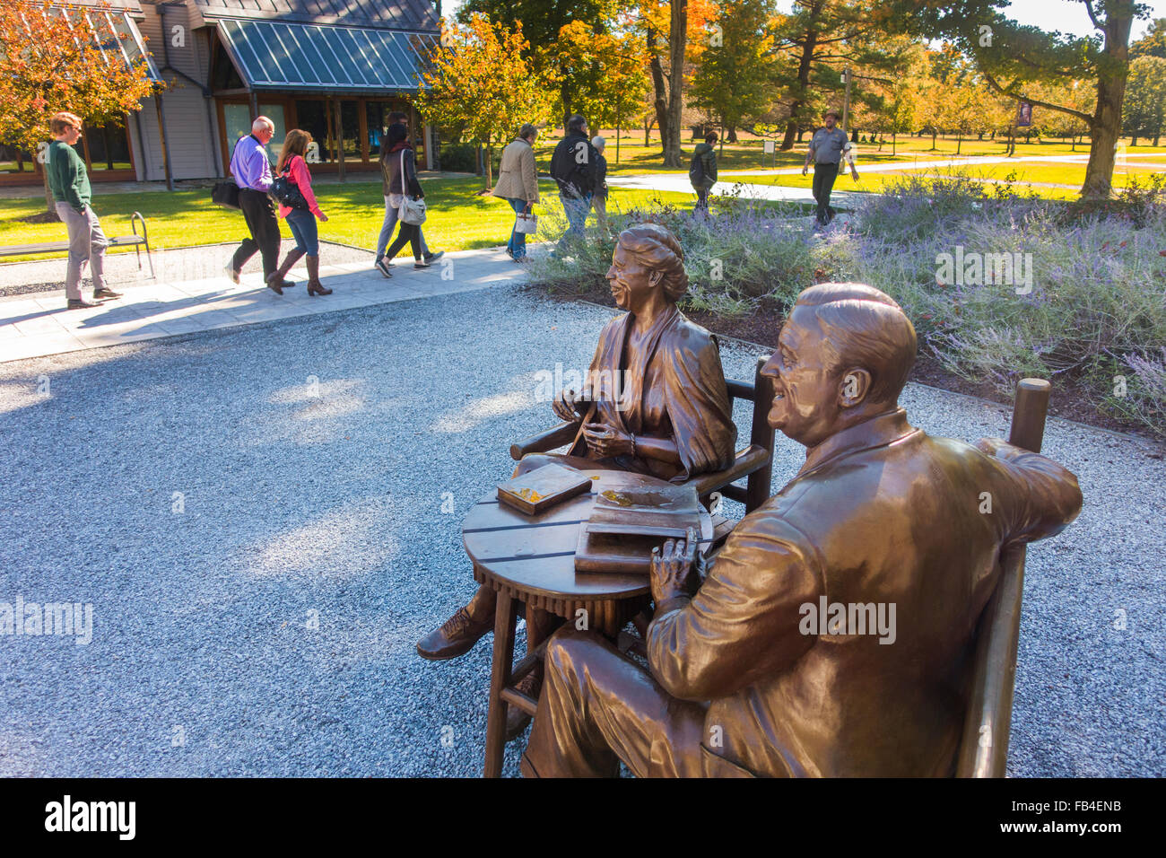 Franklin D Roosevelt presidential library and museum Stock Photo - Alamy