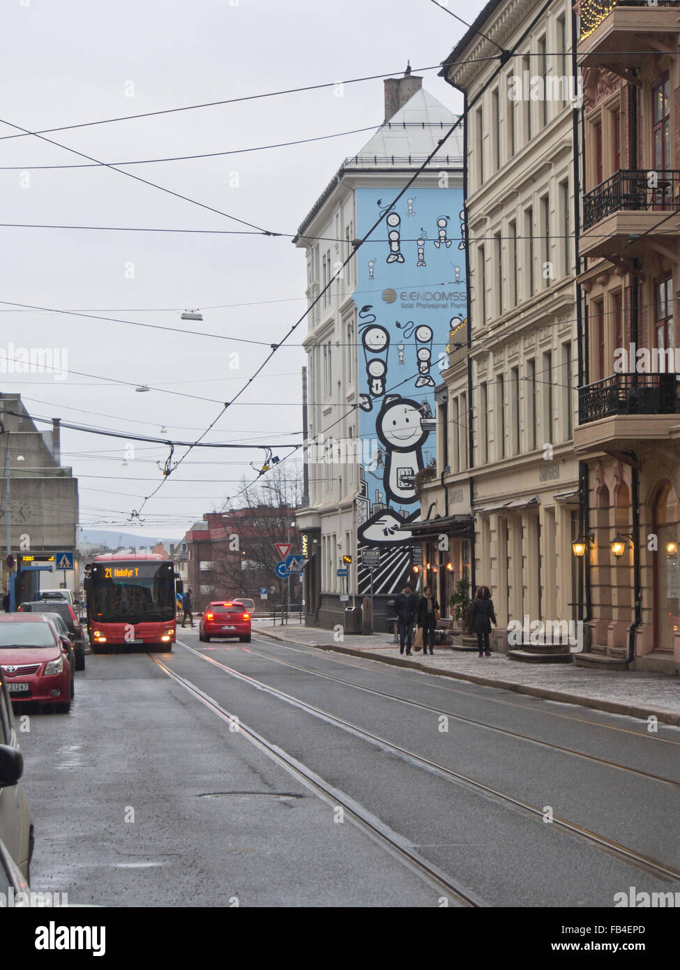 Bus on oslo street hi-res stock photography and images - Alamy